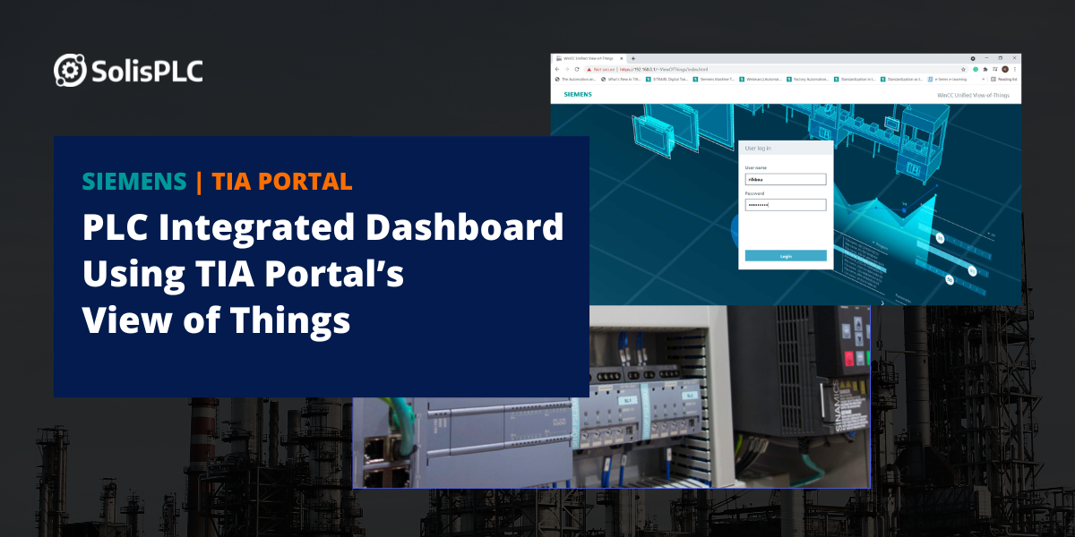 PLC Integrated Dashboard Using TIA Portal’s View of Things